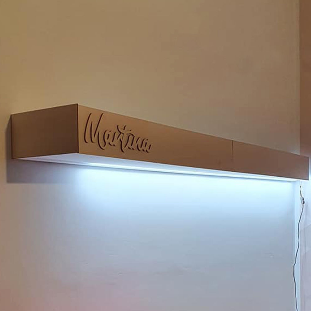 Mensola LED personalizzata. M3DO Scenografie Polistirolo